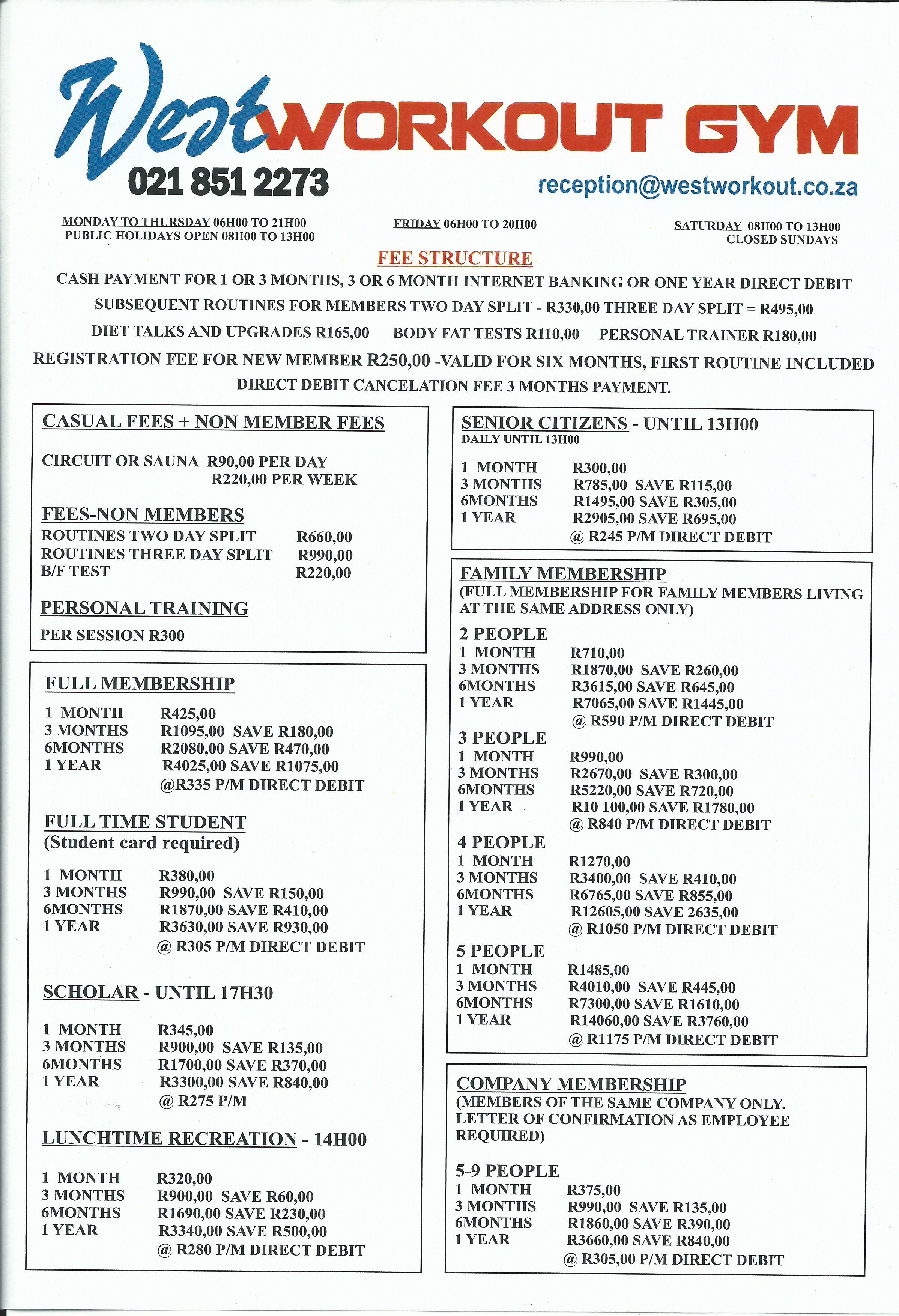 Gallery – West Workout Gym